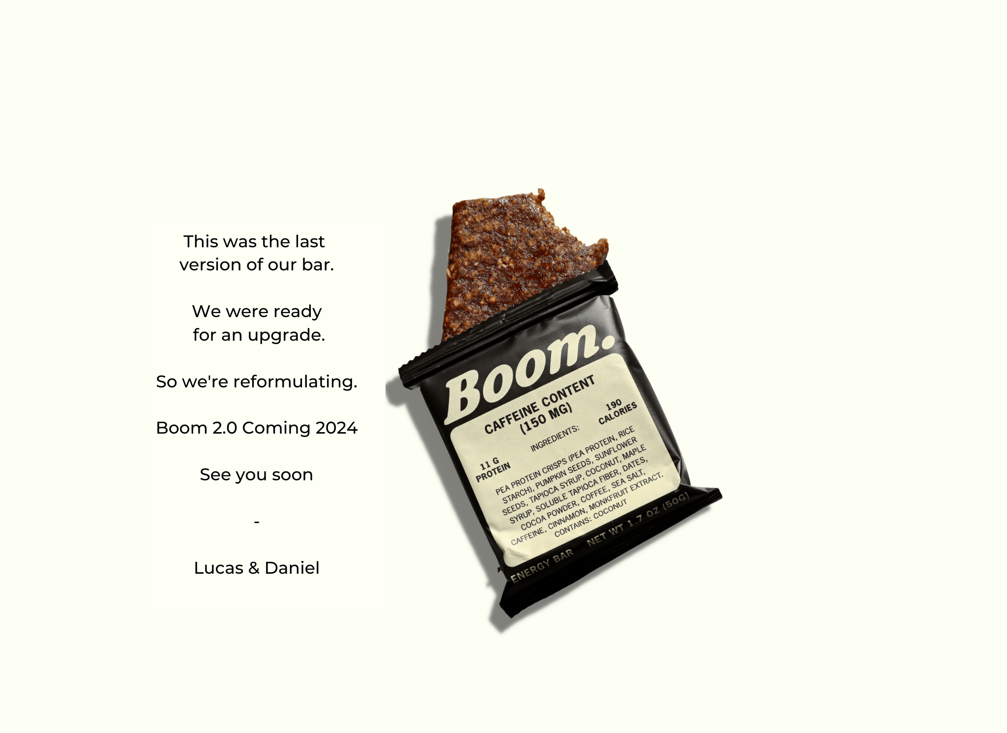 BoomBars | Caffeinated Energy Bars – BoomFoods